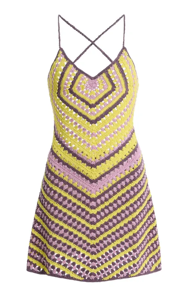 Akoia Swim Crochet Mini Dress - Multi