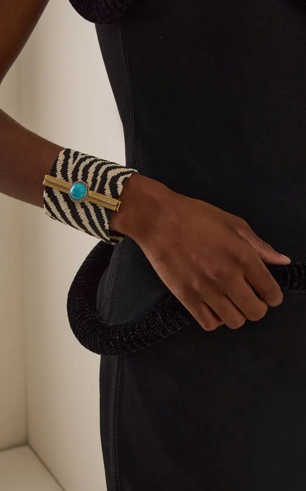 SILVIA FURMANOVICH Zebra Woven Bead Bracelet