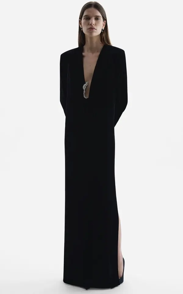Rachel Gilbert Lyon Velvet Gown