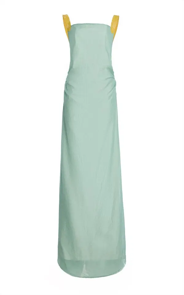 Rosie Assoulin Square Neck Sleeveless Gown - Multi