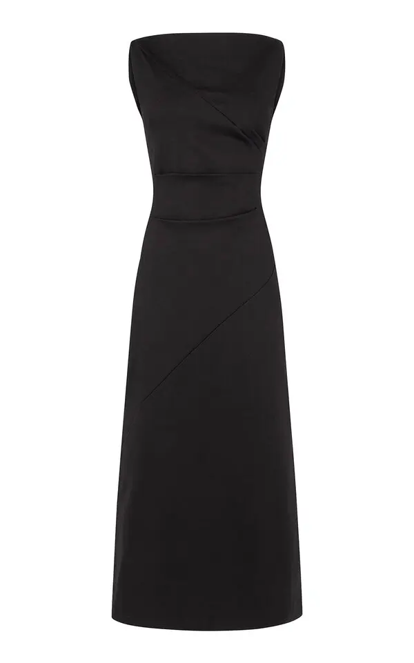 HARRIS TAPPER Matilda Draped Maxi Dress - Black