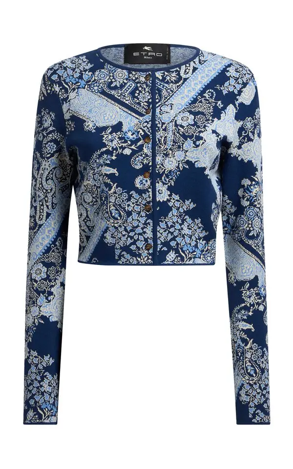 Etro Patterned Knit Cardigan