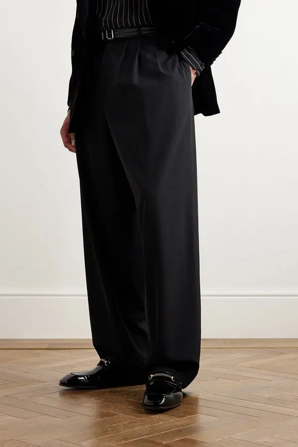 TOM FORD Bailey Chain-embellished Patent Leather Penny Loafers