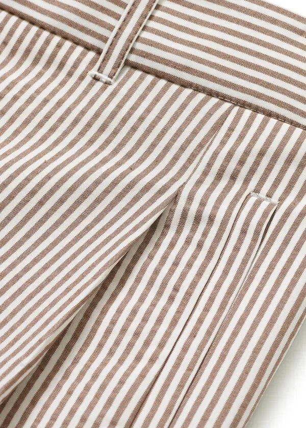 ME+EM Seersucker Striped Trousers