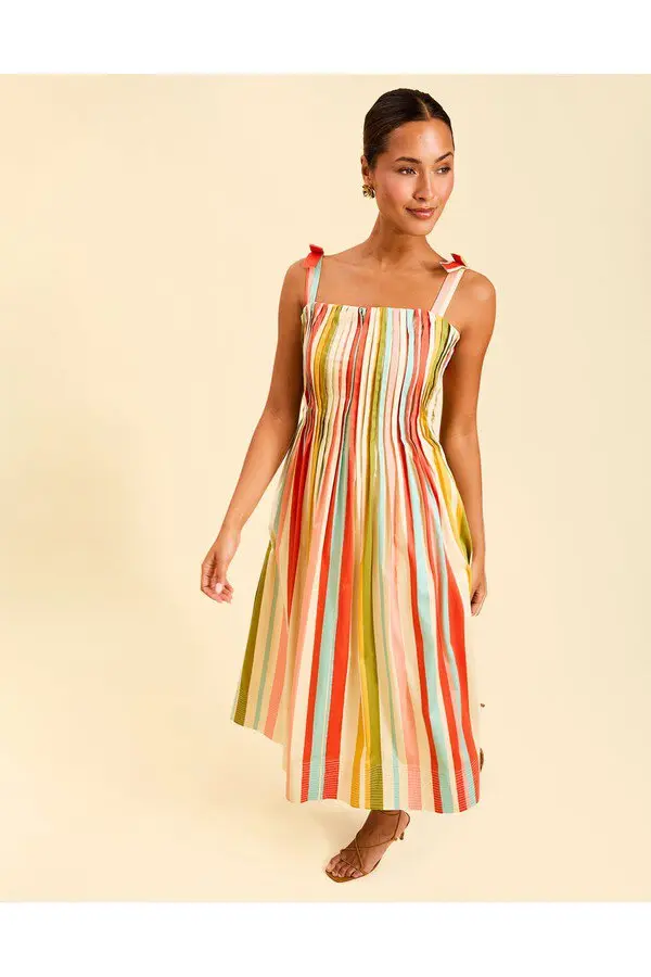 Mestiza New York Anais Pintuck Midi Dress