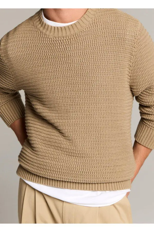 Vince Crafted Texture Cotton-cashmere Sweater
