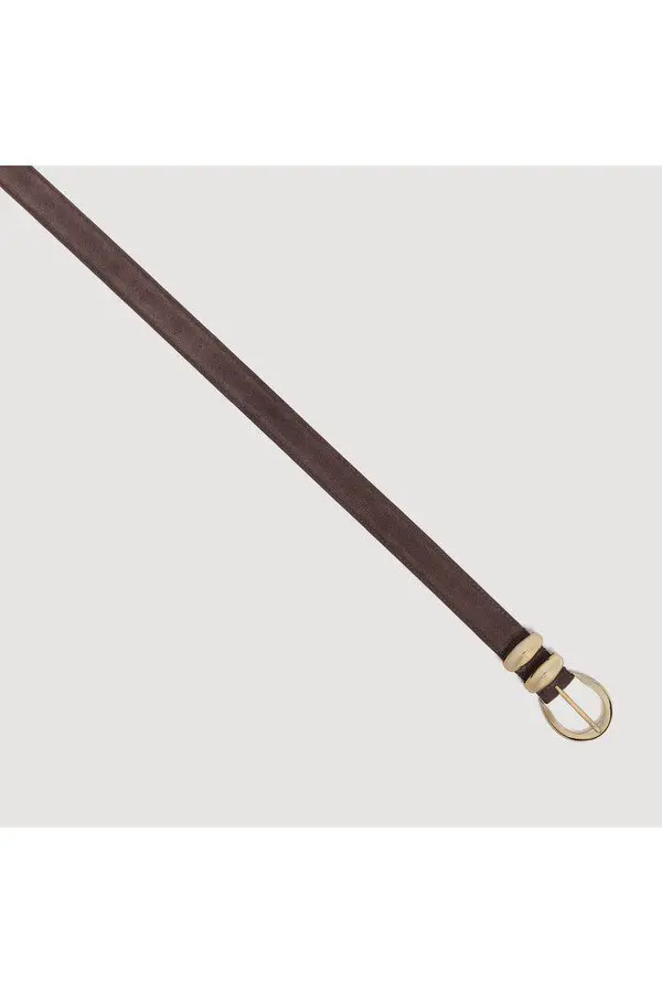 Sandro Suede Leather Belt