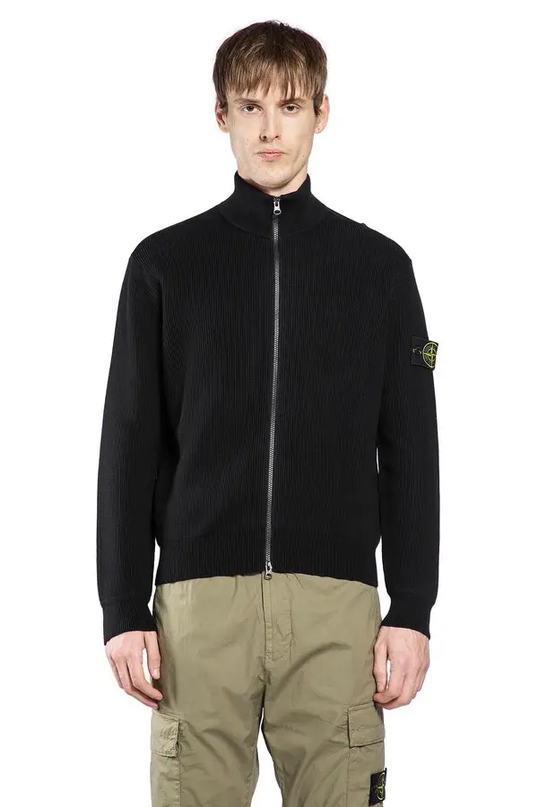 Stone Island 5100126 Soft Organic Cotton Zip-up Jumper