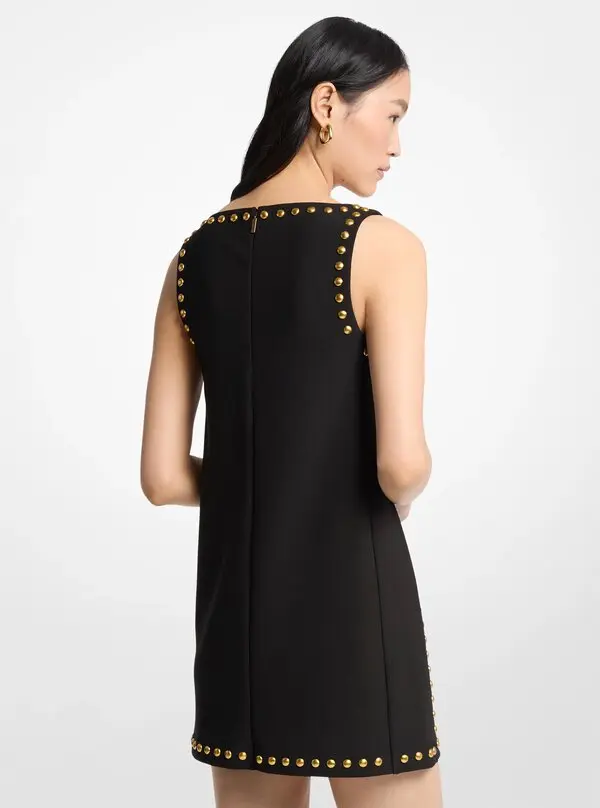 Michael Kors Dome Studded Crepe Shift Dress