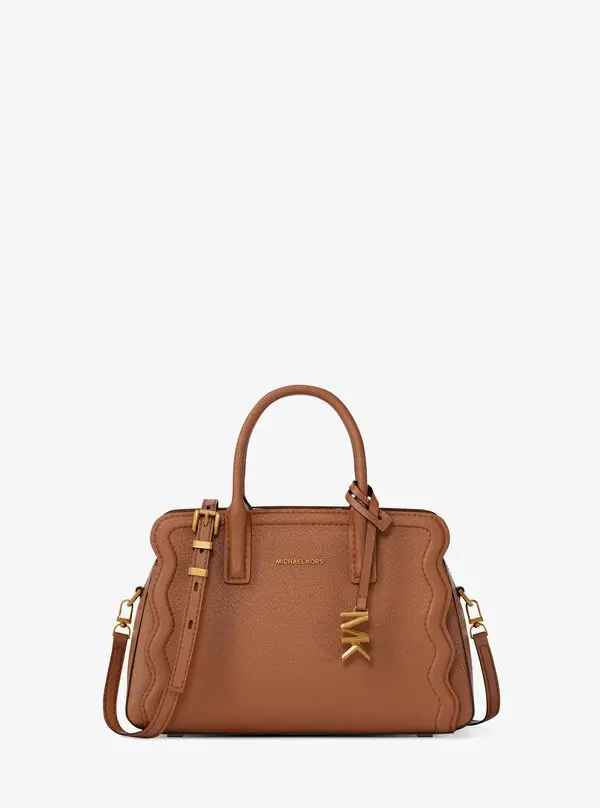 Michael Kors Laila Extra-small Pebbled Leather Convertible Crossbody Bag - Brown