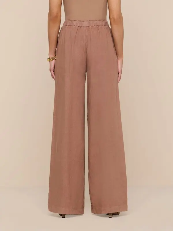 L'Agence Connie Linen Drawstring Trouser