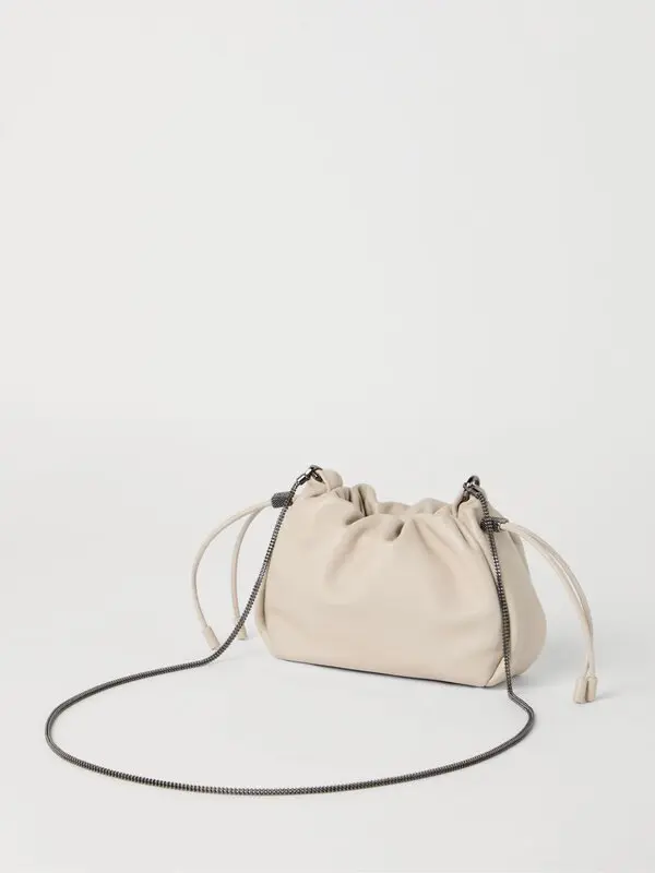 Brunello Cucinelli Mellow Mini Leather Bucket Bag - Multicolor