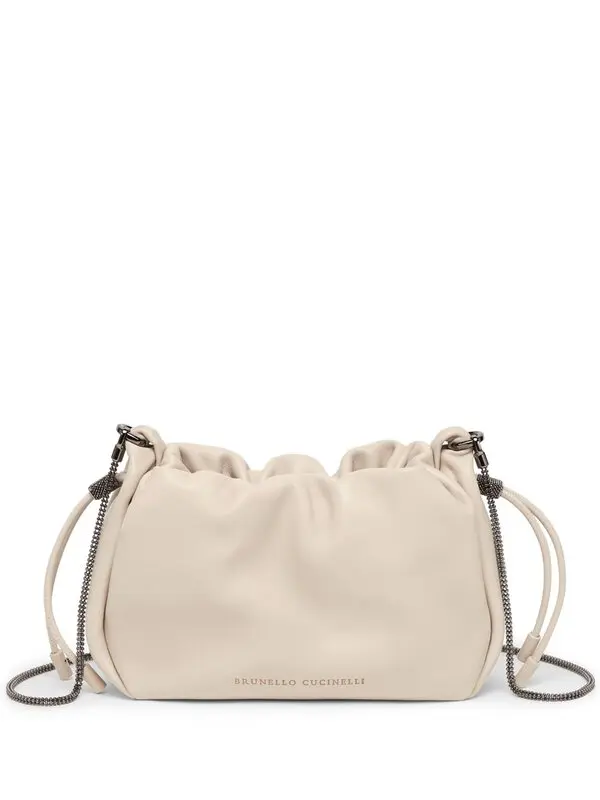 Brunello Cucinelli Mellow Mini Leather Bucket Bag - Multicolor