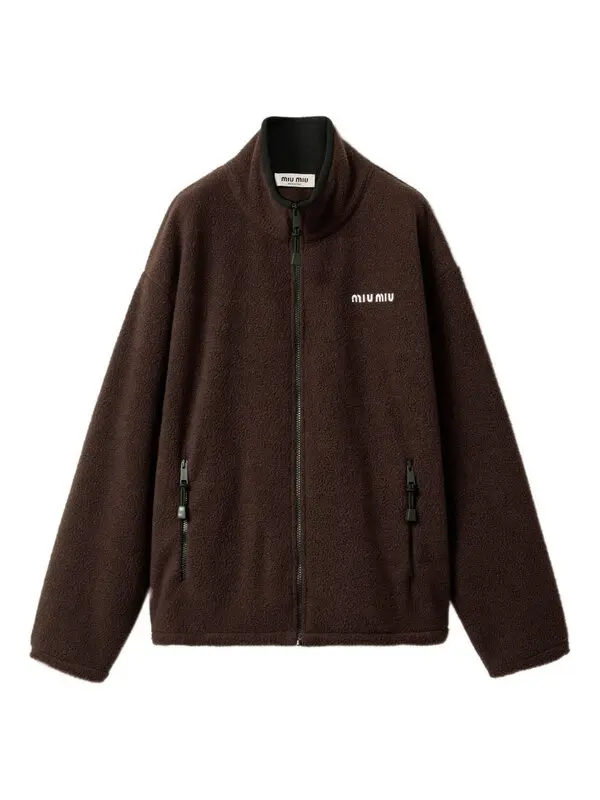 Miu Miu Fleece Blouson Jacket - Multicolor