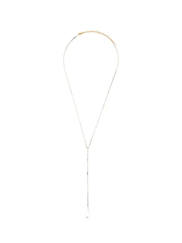 TOTEME Gold-tone Crystal Drop Necklace - Multicolor