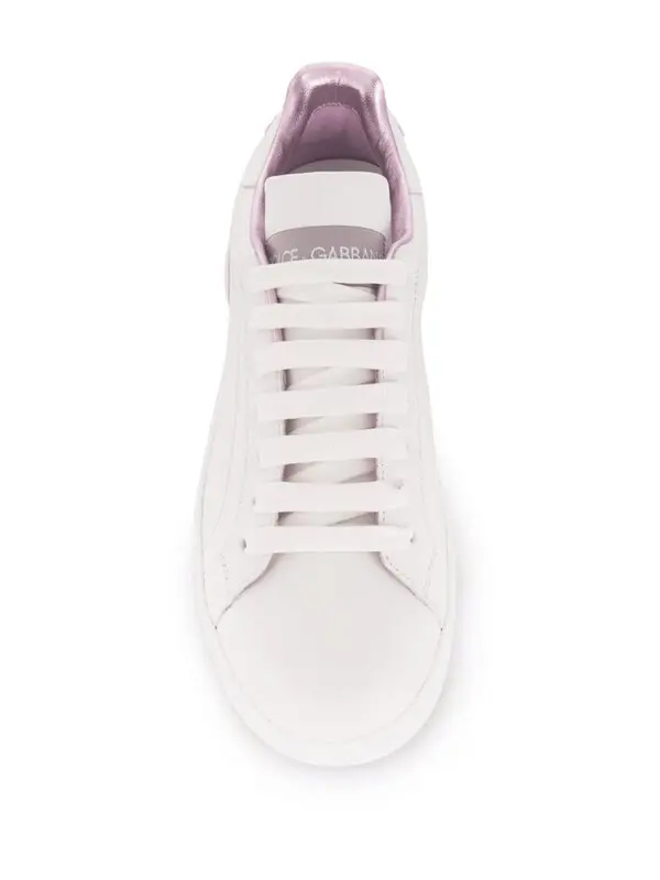 Dolce & Gabbana Portofino Leather Sneakers - Multicolor