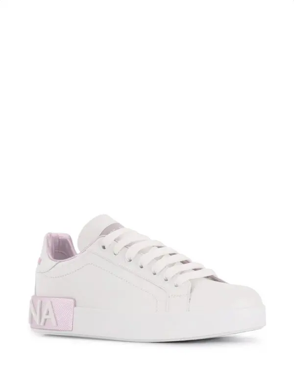 Dolce & Gabbana Portofino Leather Sneakers - Multicolor