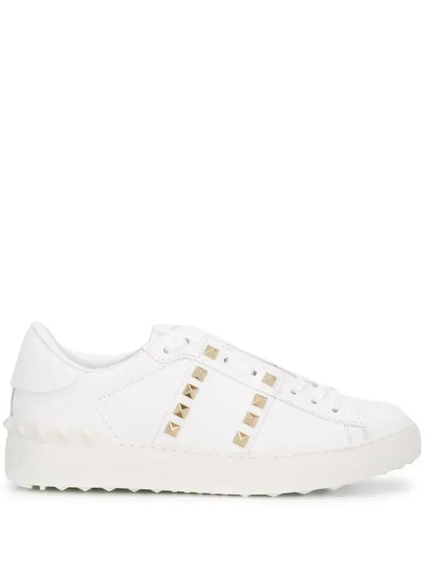 Valentino Garavani Rockstud Untitled Leather Sneakers - Multicolor