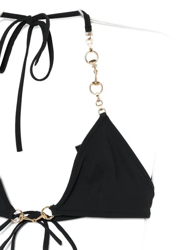 Gucci Horsebit Detail Triangle Bikini Set - Multicolor