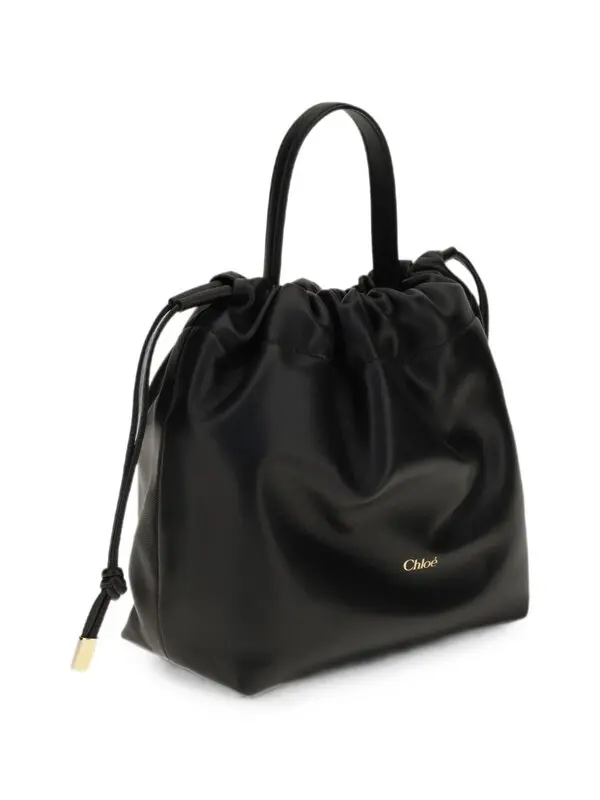 Chloé Leather Drawstring Tote - Multicolor