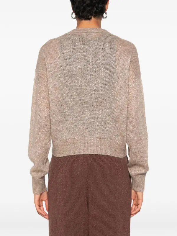 Brunello Cucinelli Sheer Knit Button Cardigan