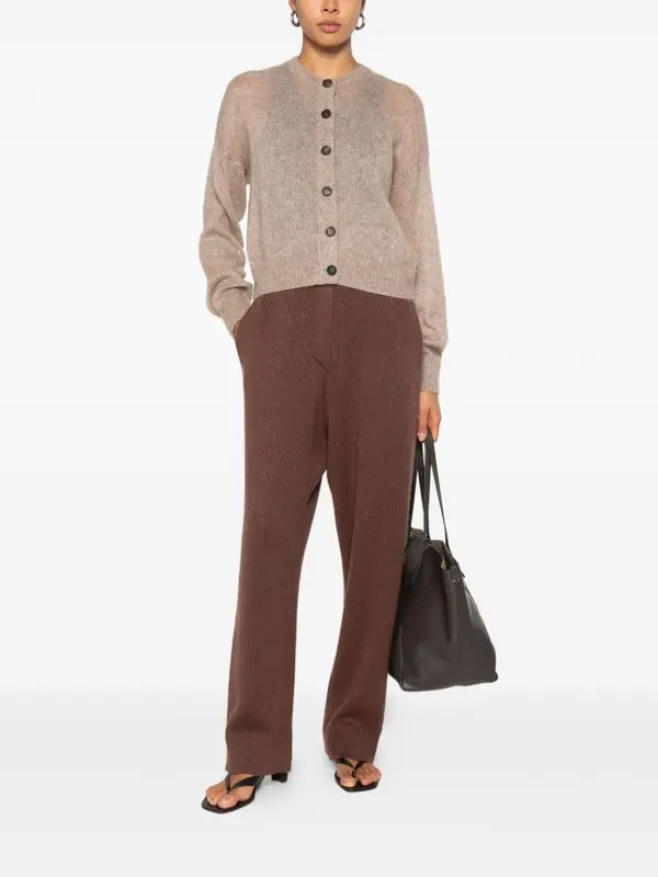 Brunello Cucinelli Sheer Knit Button Cardigan