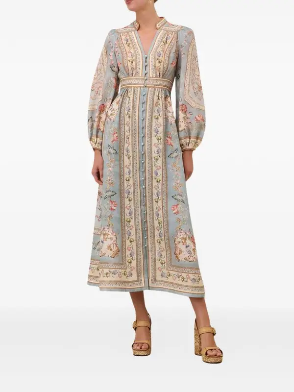 Zimmermann Roselight Printed Midi Dress