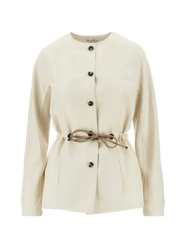 Max Mara Cotton And Silk Jacket - Multicolor