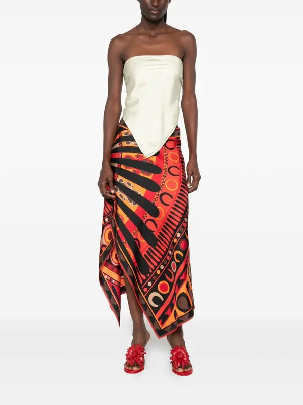 Emilio Pucci Printed Silk Skirt