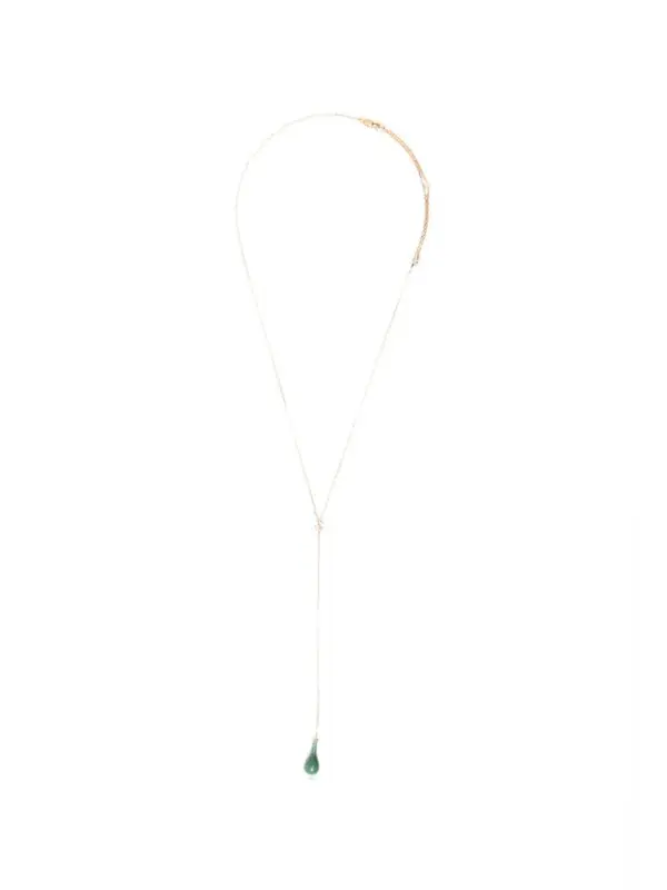 TOTEME Jade Drop Pendant Necklace - Multicolor