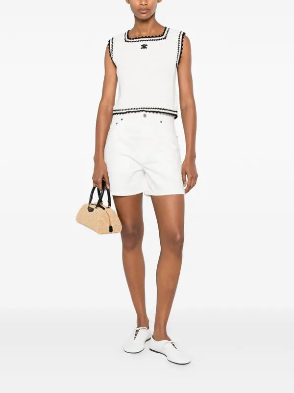 Celine Cotton Denim Shorts