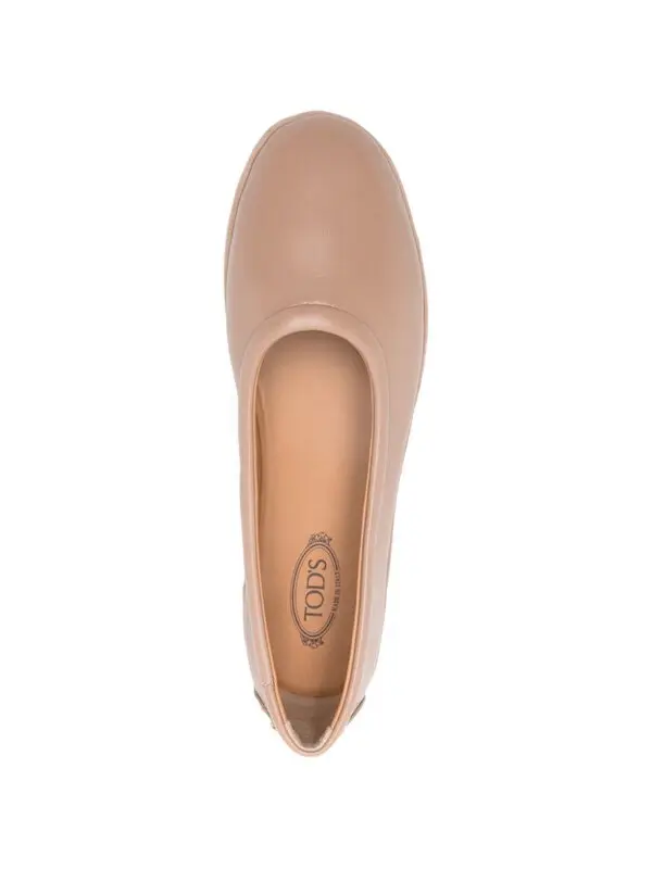 TOD'S Leather Ballerina Flats - Multicolor