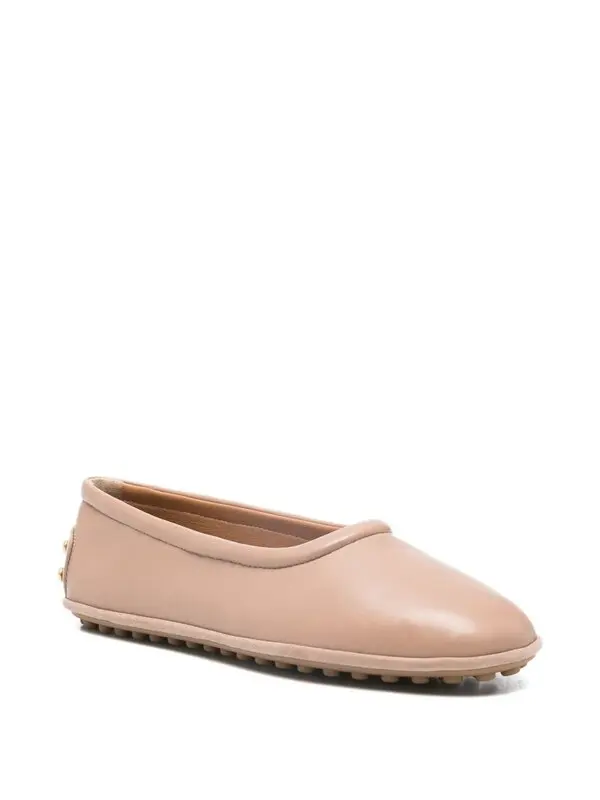 TOD'S Leather Ballerina Flats - Multicolor