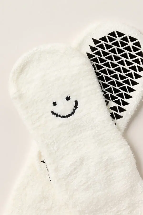 POINTE STUDIO Happy Cloud Crew Grip Socks
