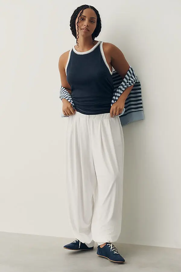 Daily Practice Twist Bubble Pants - Ivory