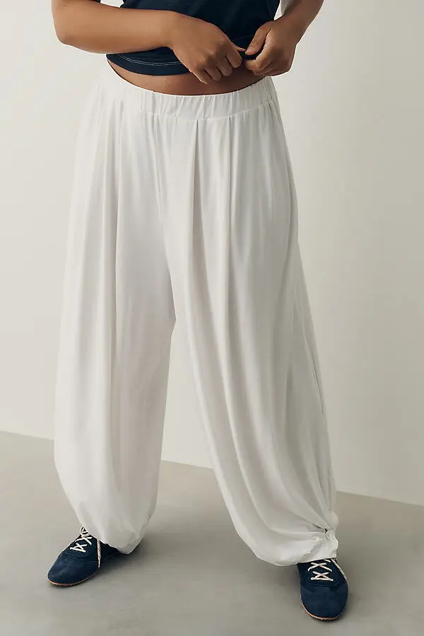 Daily Practice Twist Bubble Pants - Ivory
