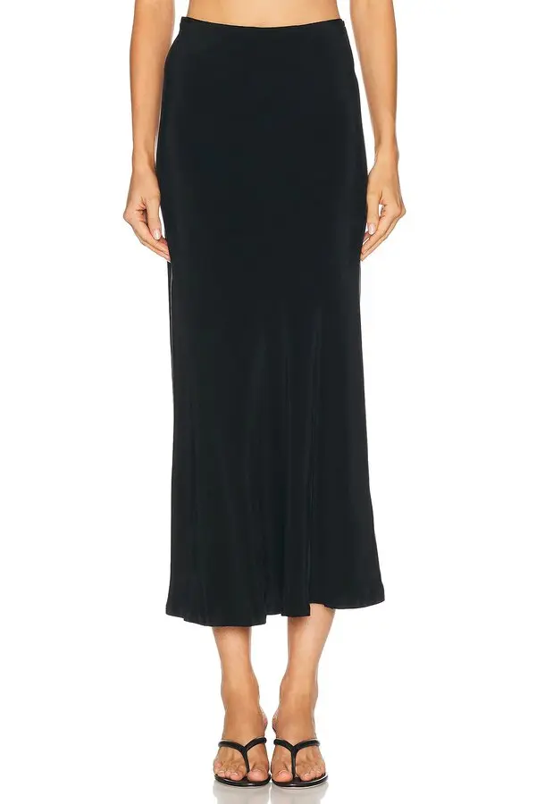 MAISON MARGIELA Midi Slip Skirt - Black
