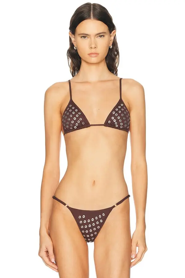 Gimaguas Emily Bikini Top - Brown