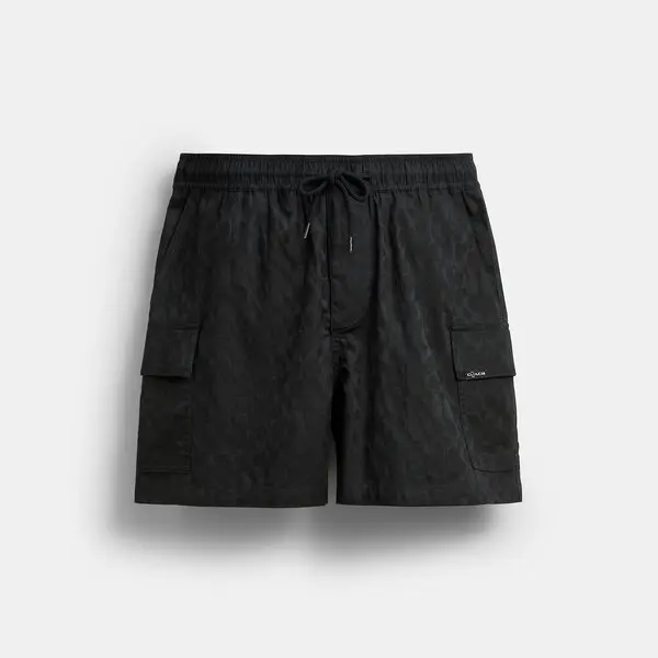 COACH OUTLET Coach X Brain Dead Signature Camp Shorts - Black