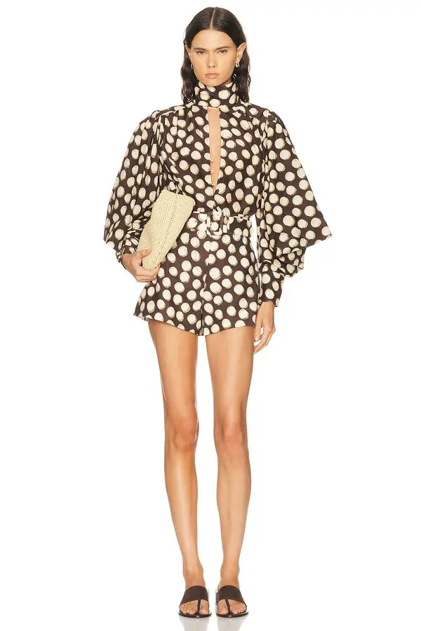 ALEMAIS Paula Blouse - Chocolate