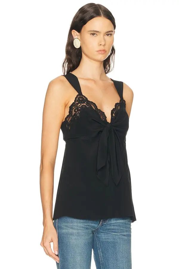 Chloé Tie Front Tank Top