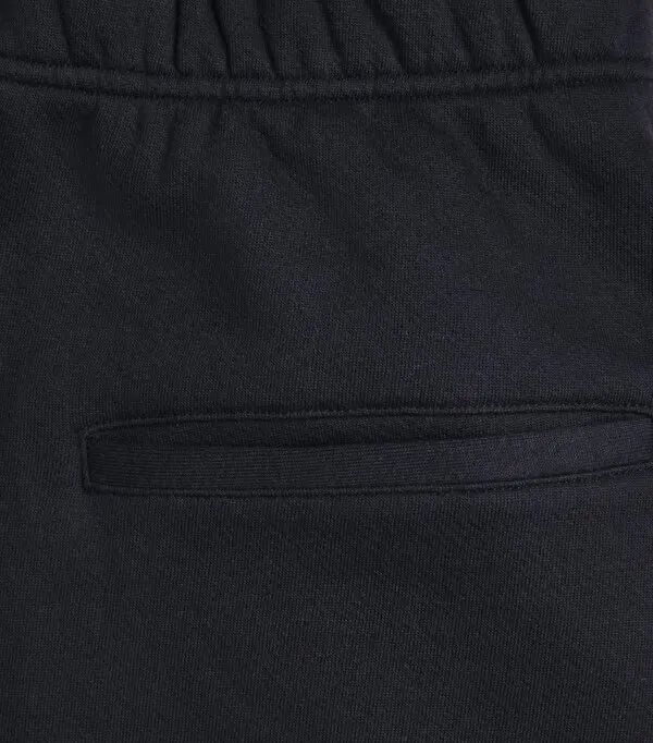 COLE BUXTON Cotton Jersey Sweatshorts With Raw Edge Hem