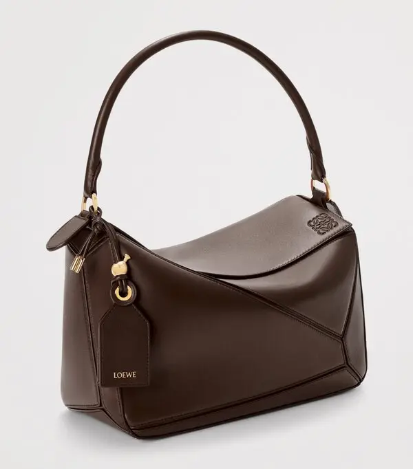 Loewe Medium Leather Puzzle Top-handle Bag