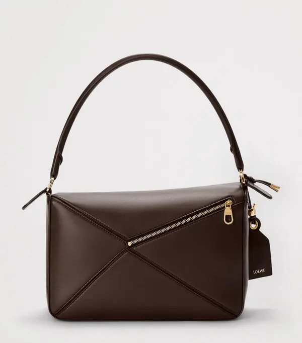 Loewe Medium Leather Puzzle Top-handle Bag