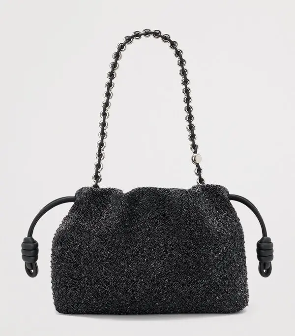 Loewe Medium Beaded Lion Flamenco Clutch Bag