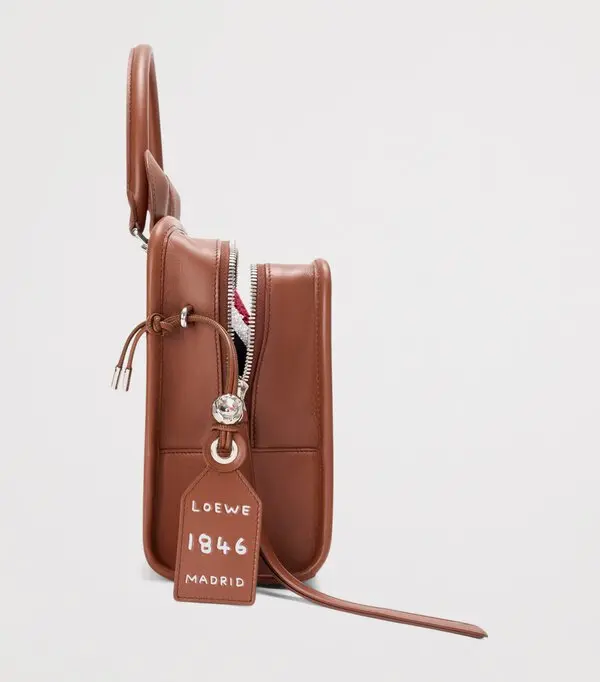 Loewe Medium Leather Lion Amazona 180 Top-handle Bag