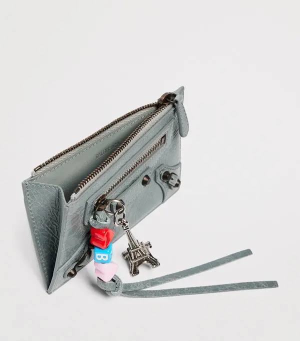 Balenciaga Lambskin Charm Le City Card Holder