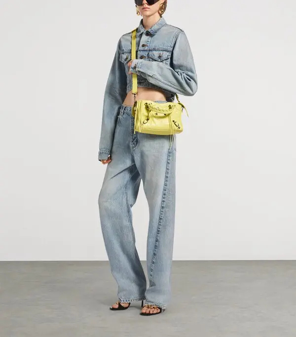 Balenciaga Small Lambskin Le City Top-handle Bag - Yellow