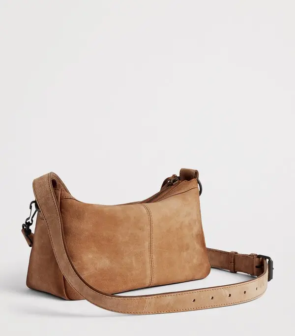 Balenciaga Mini Suede Le City Moto Shoulder Bag