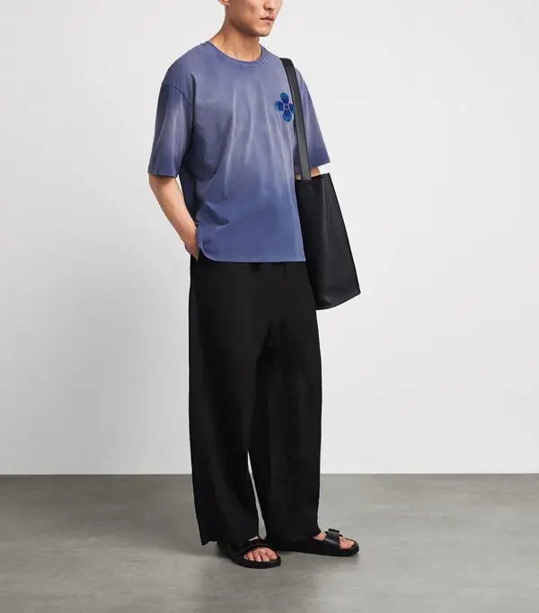 Commas Dégradé Embroidered T-shirt - Blue